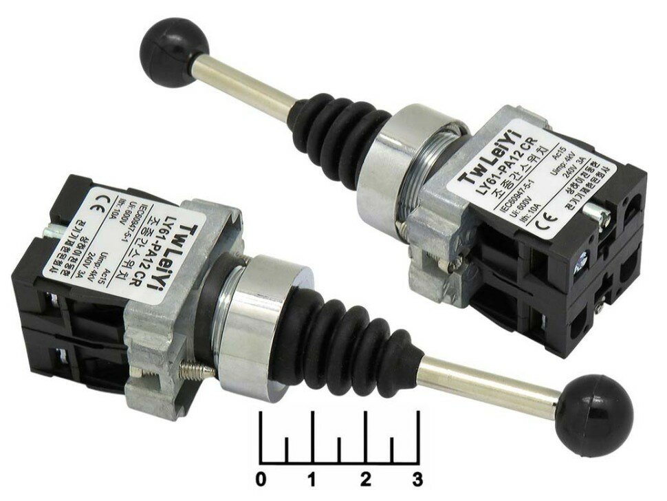 Джойстик 3-х позиционный с фиксацией XD2-PA12 (LY61-PA12)