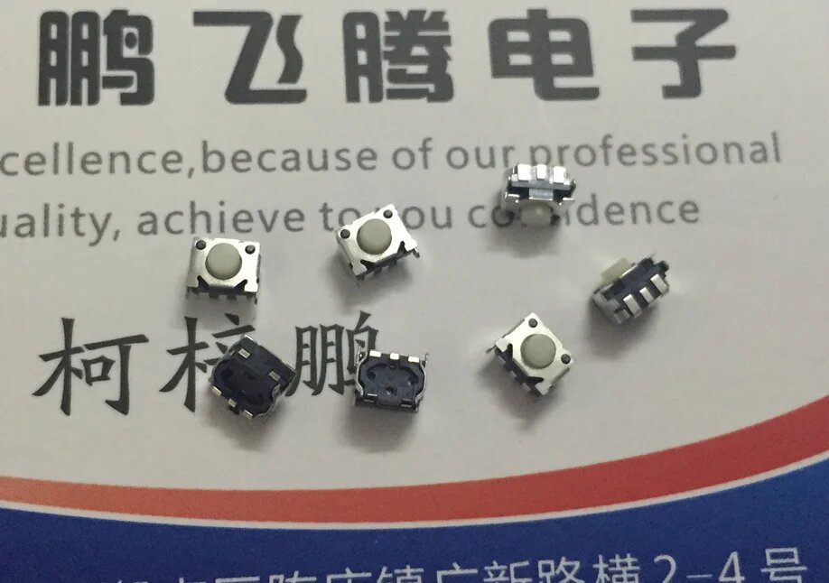 10 шт./лот SKRTLAE010 Оригинальный сенсорный переключатель 3*4*3,2 боковое нажатие кнопки переключения аудио проигрывателя телефона