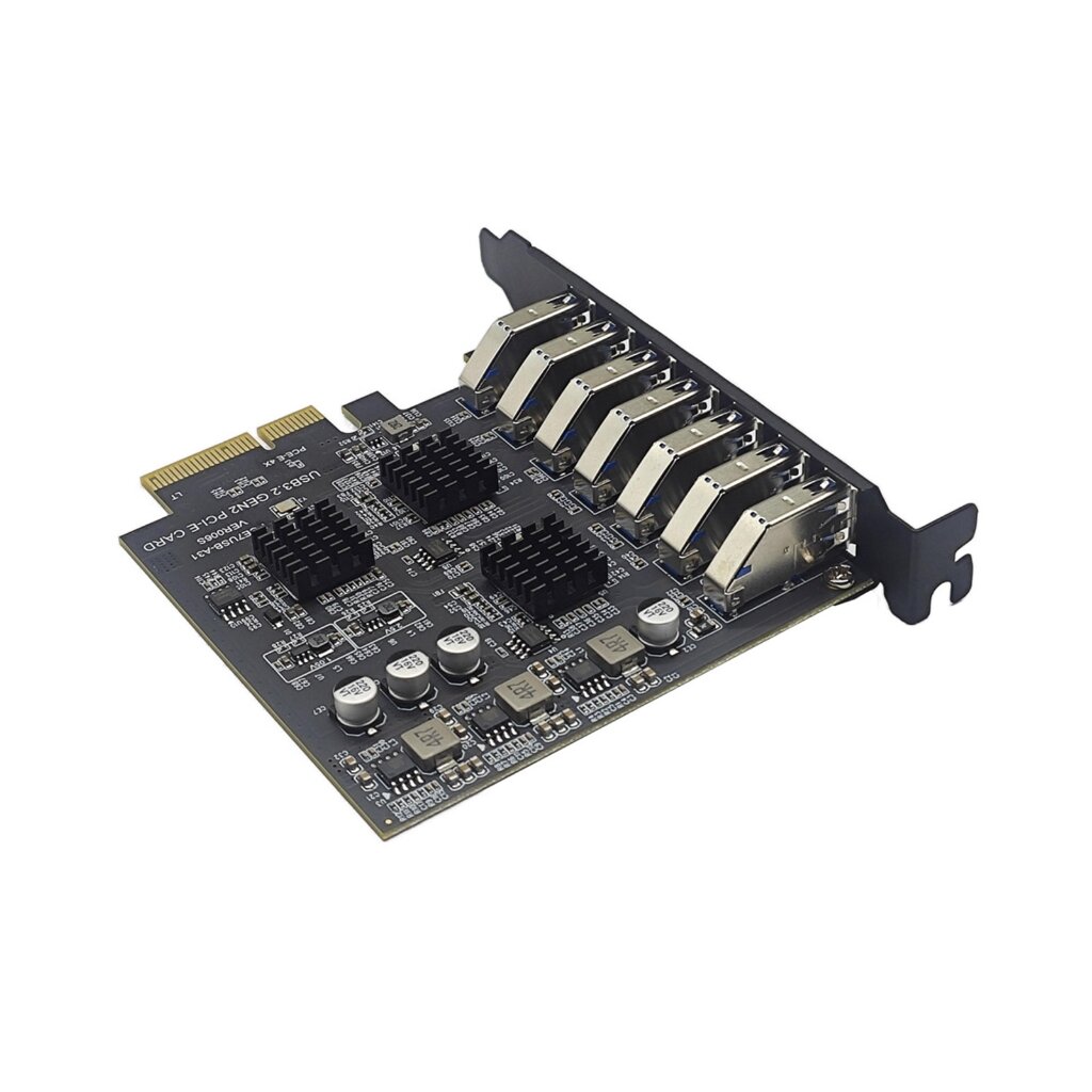 Многопортовая карта расширения PCIe с интерфейсом USB 3.2 и простой установкой для устройств, предназначенных для центров обработки данных ПК.