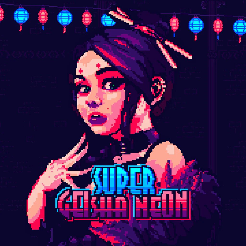 Игра Super Geisha Neon, цифровое издание PlayStation 4, регион Турция / код пополнения баланса