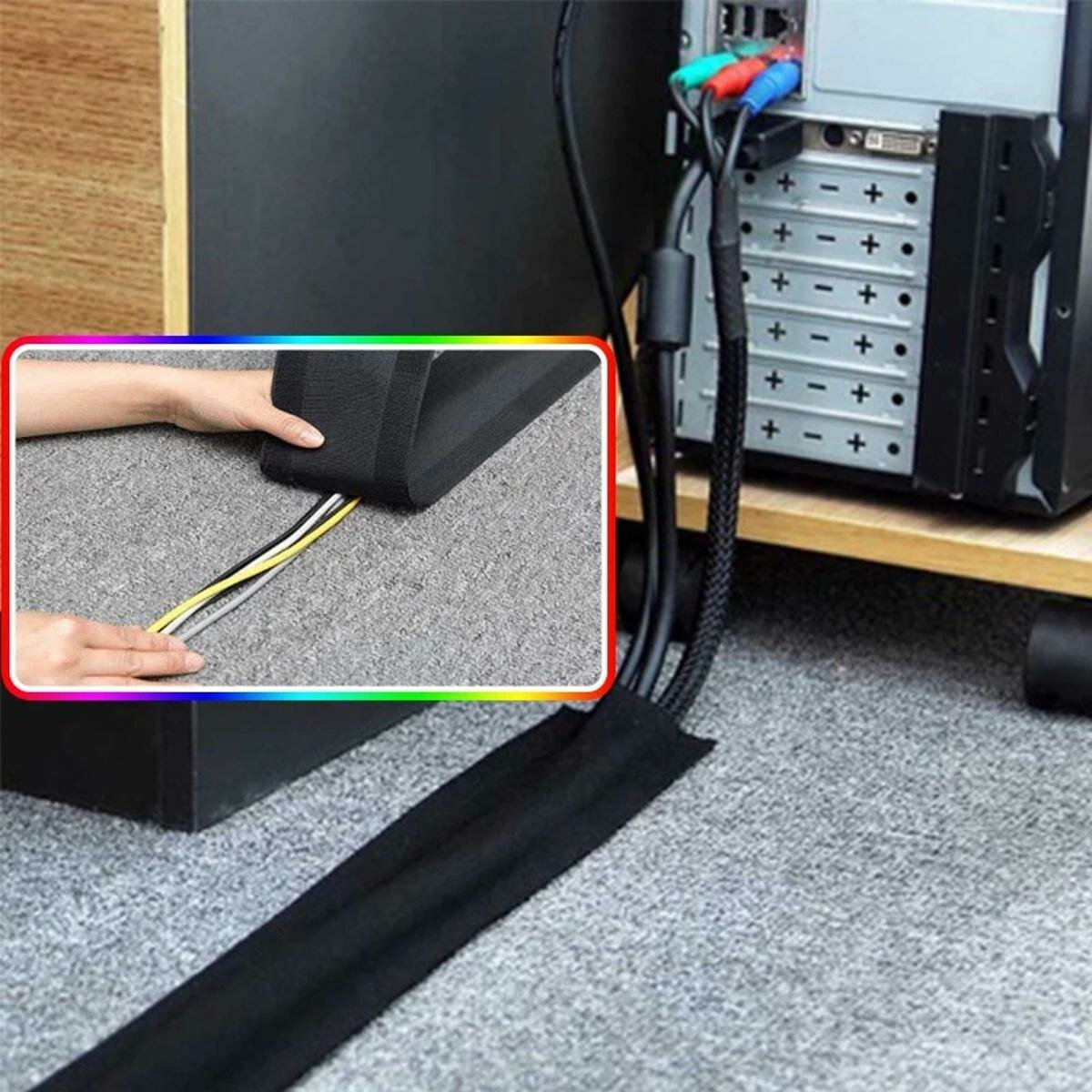 3M Cable Grip Strip Напольное покрытие для кабеля / Защитные шнуры Защитное устройство для кабеля Управление кабелем / Напольное покрытие для кабеля Используется для удержания кабеля на месте, защиты