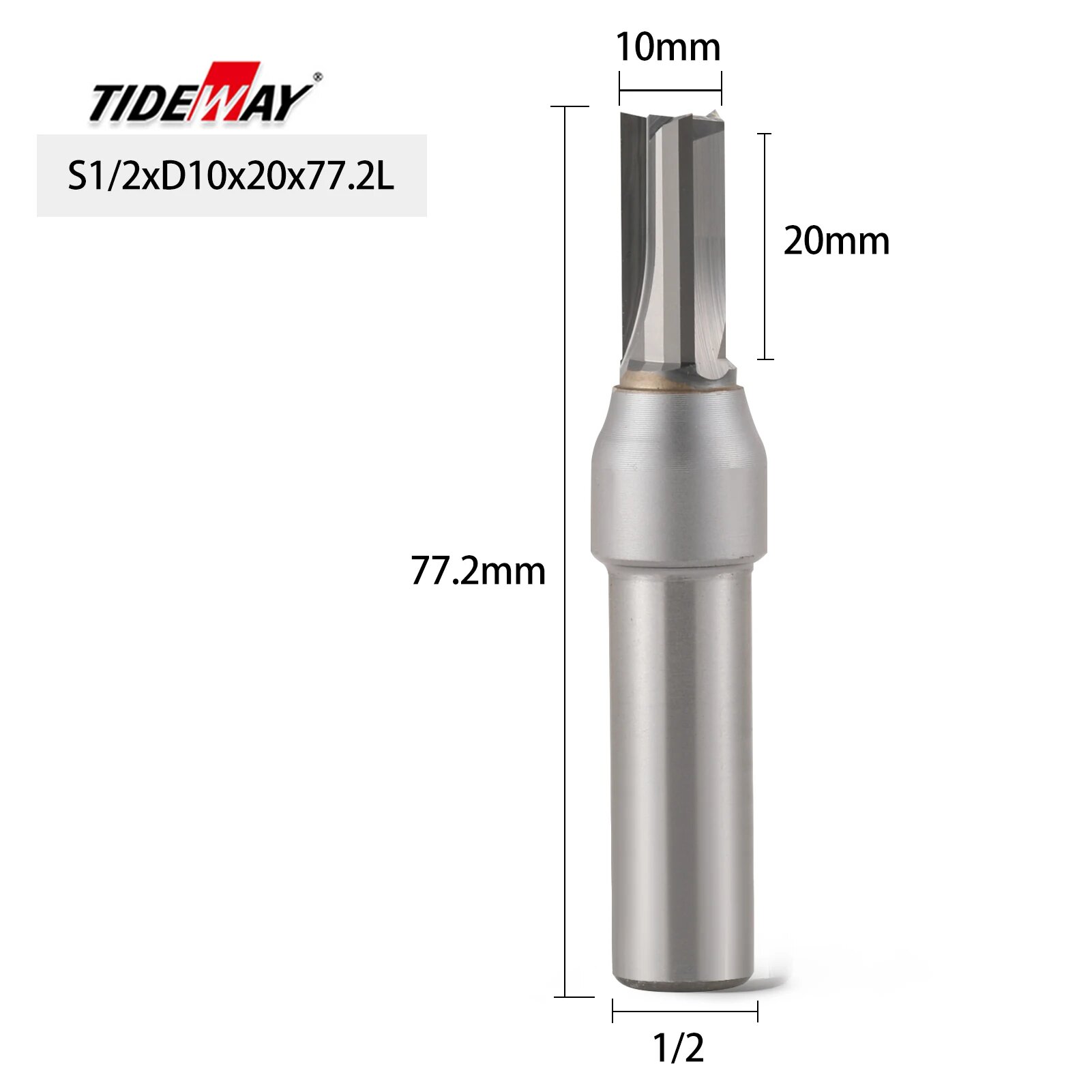 Фрезы TIDEWAY A5 для прямой обрезки дерева 5 шт. S12.7xD10x20x77.2L