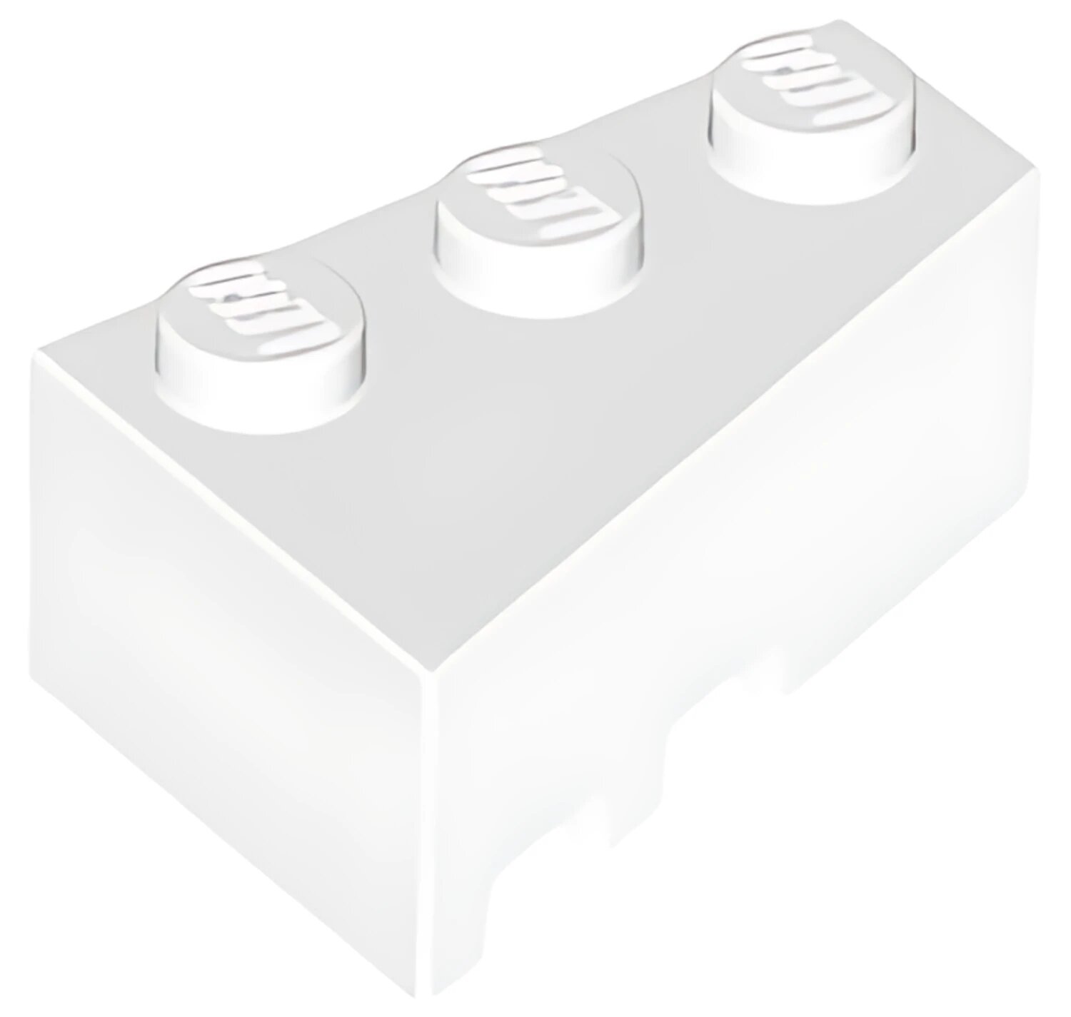 Деталь LEGO Клин Lego Wedge 3 x 2 Right 6564 White U