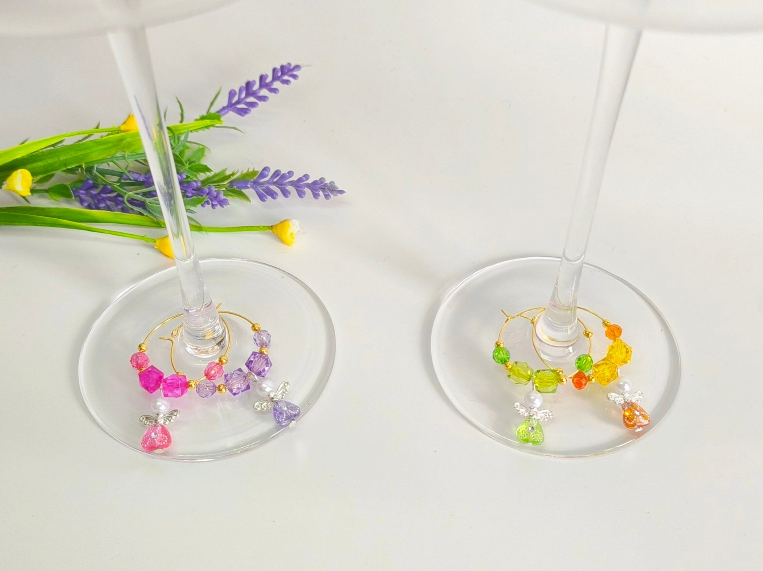 Маркеры для бокалов "Праздничные" "Ангелы"