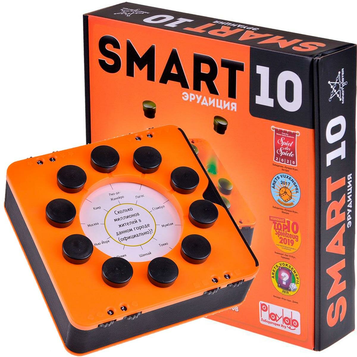Настольная игра PlayLab "Smart 10" Эрудиция, в коробке (M6236)