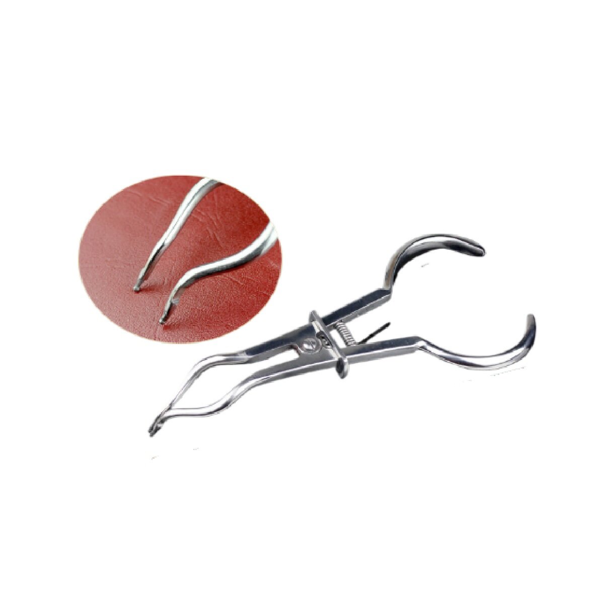 Щипцы для установки креплений "Раббер Дам" (коффердама), 1 штука.