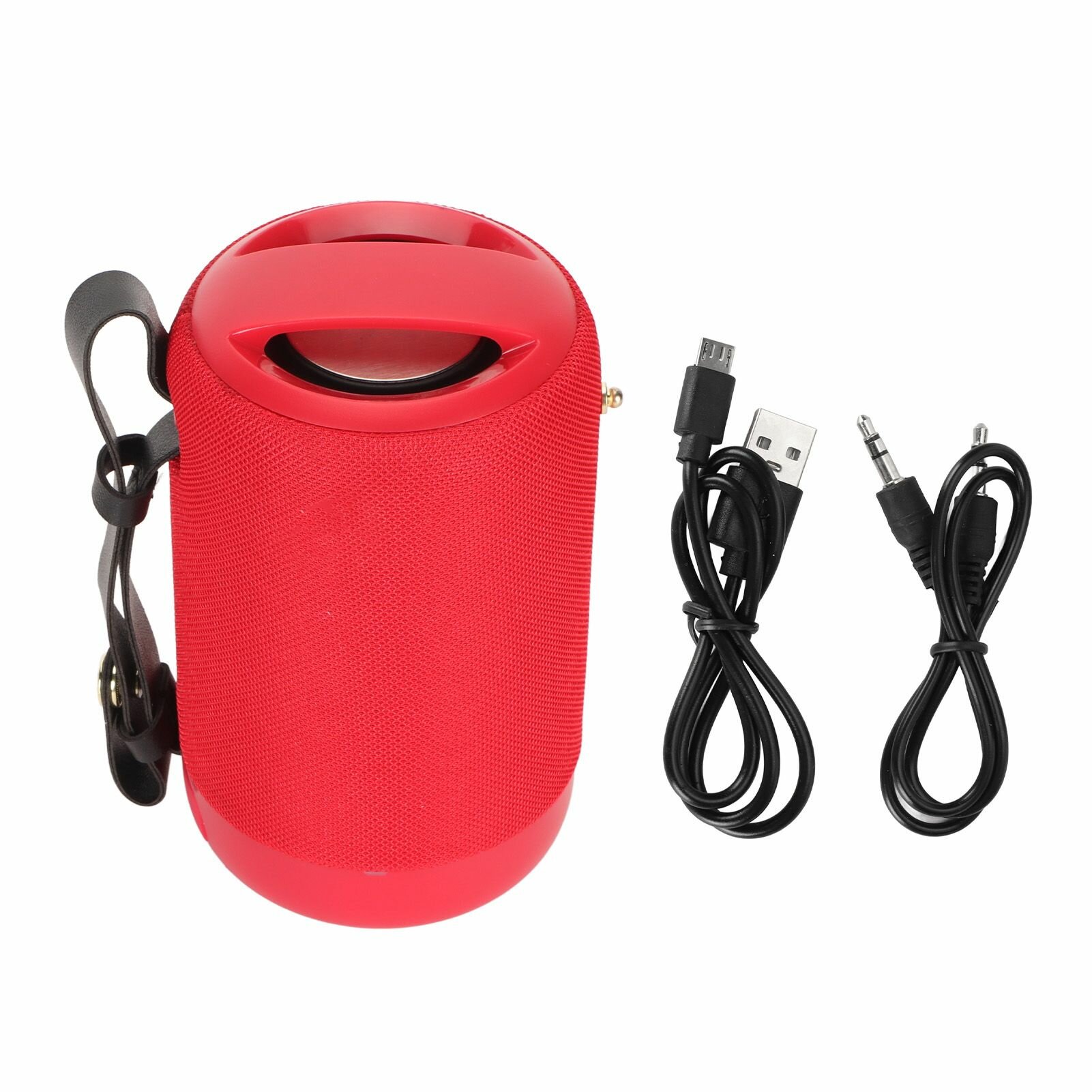 BT-динамик, многофункциональный, водонепроницаемый IPX5, мощный бас, стерео, громкая связь, для дома/путешествий/вечеринок, красный