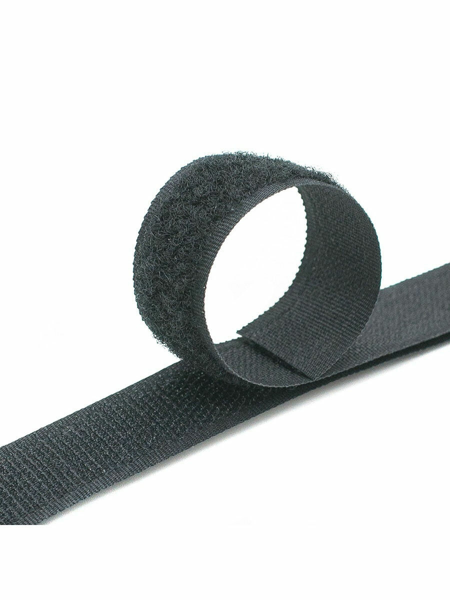 Лента-контакт "липучка" пришивная 50мм черный пара уп. 1м х 2шт