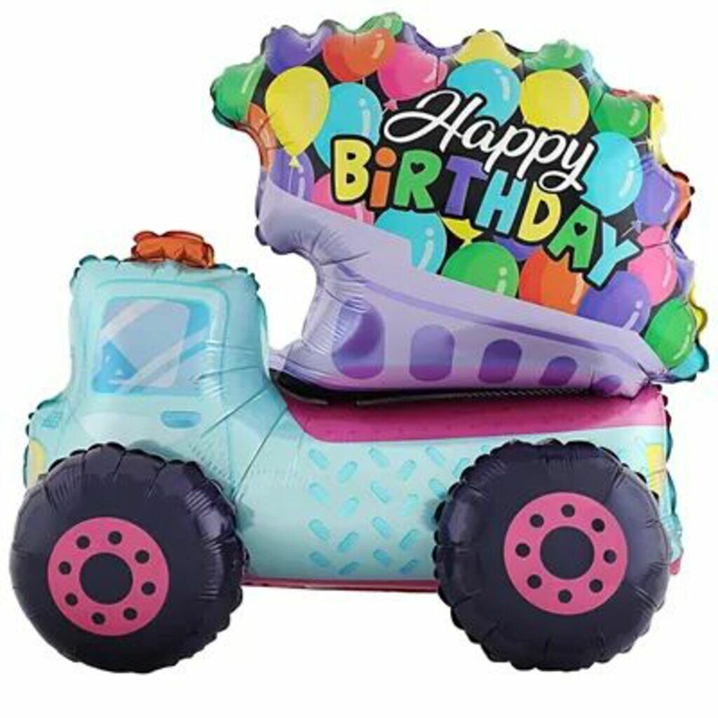 Воздушный шар Веселая затея фольга 22', "Грузовик с шариками", 56 см