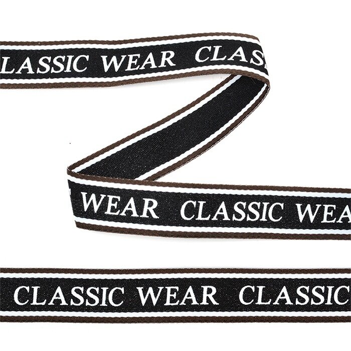 Тесьма-стропа декоративная TBY Classic wear, 20 мм, черный, 45,7 м (TBY. TPP03201)