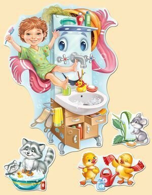 Набор оформительский Империя поздравлений "Мойдодыр" размер ХХL 4 детали, коллекция для детей