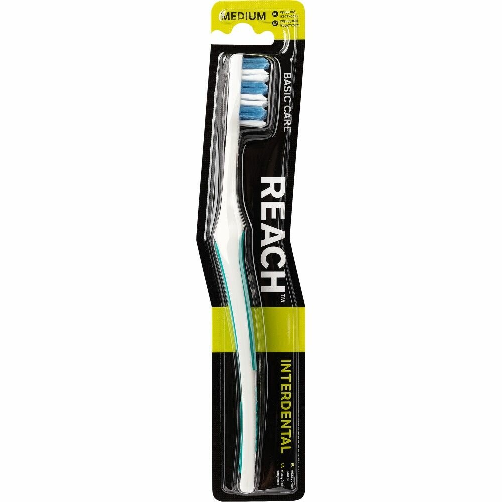 Зубная щетка Reach Interdental, Межзубная чистка, средней жесткости (18230556)