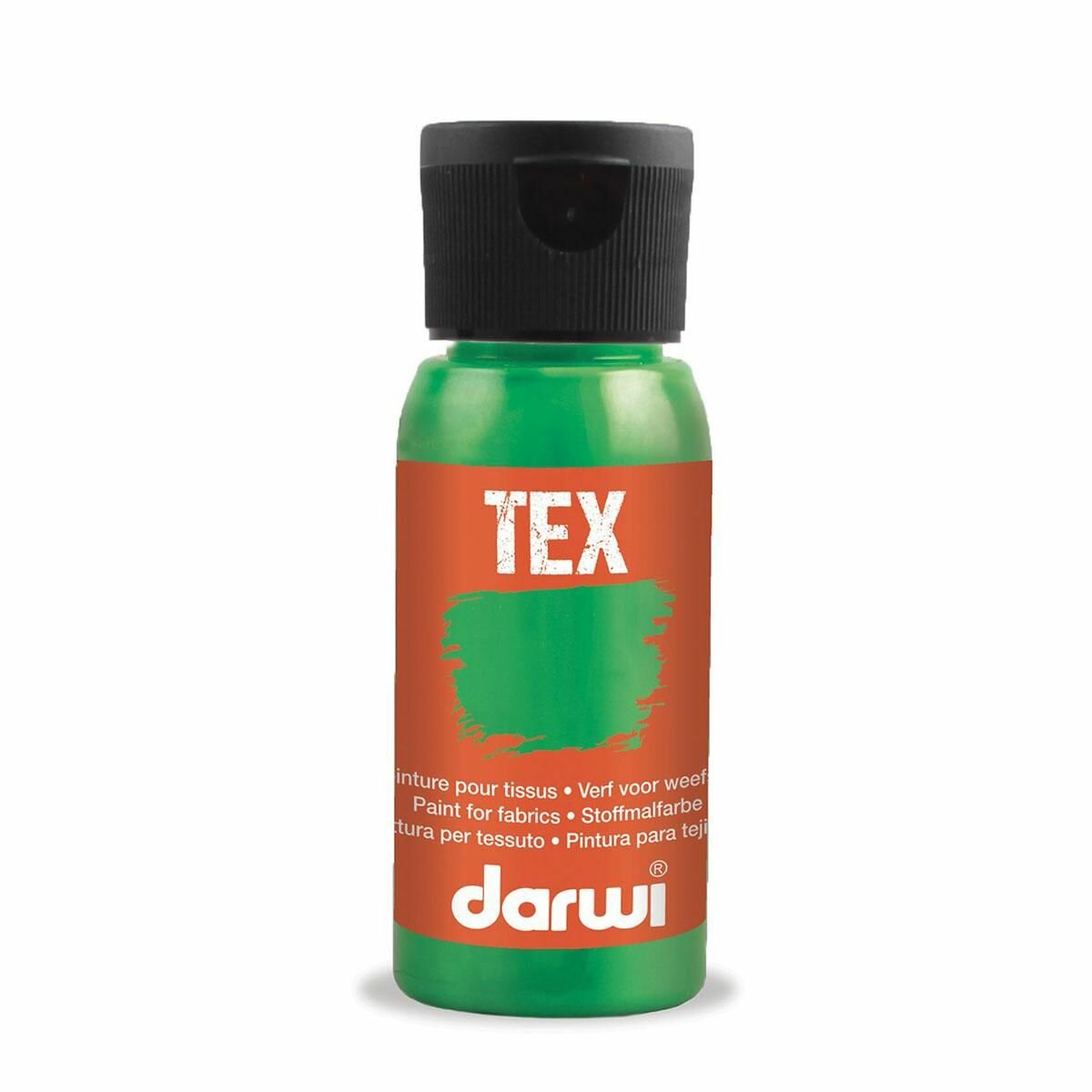 Акриловая краска Darwi "Tex", для ткани, цвет 662, Еловый, 50 мл, DA0100050 Tex