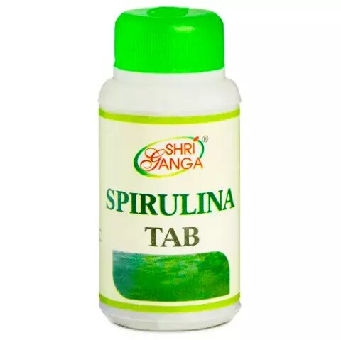 Спирулина Шри Ганга - источник витаминов и минералов / Spirulina Shri Ganga 60 табл