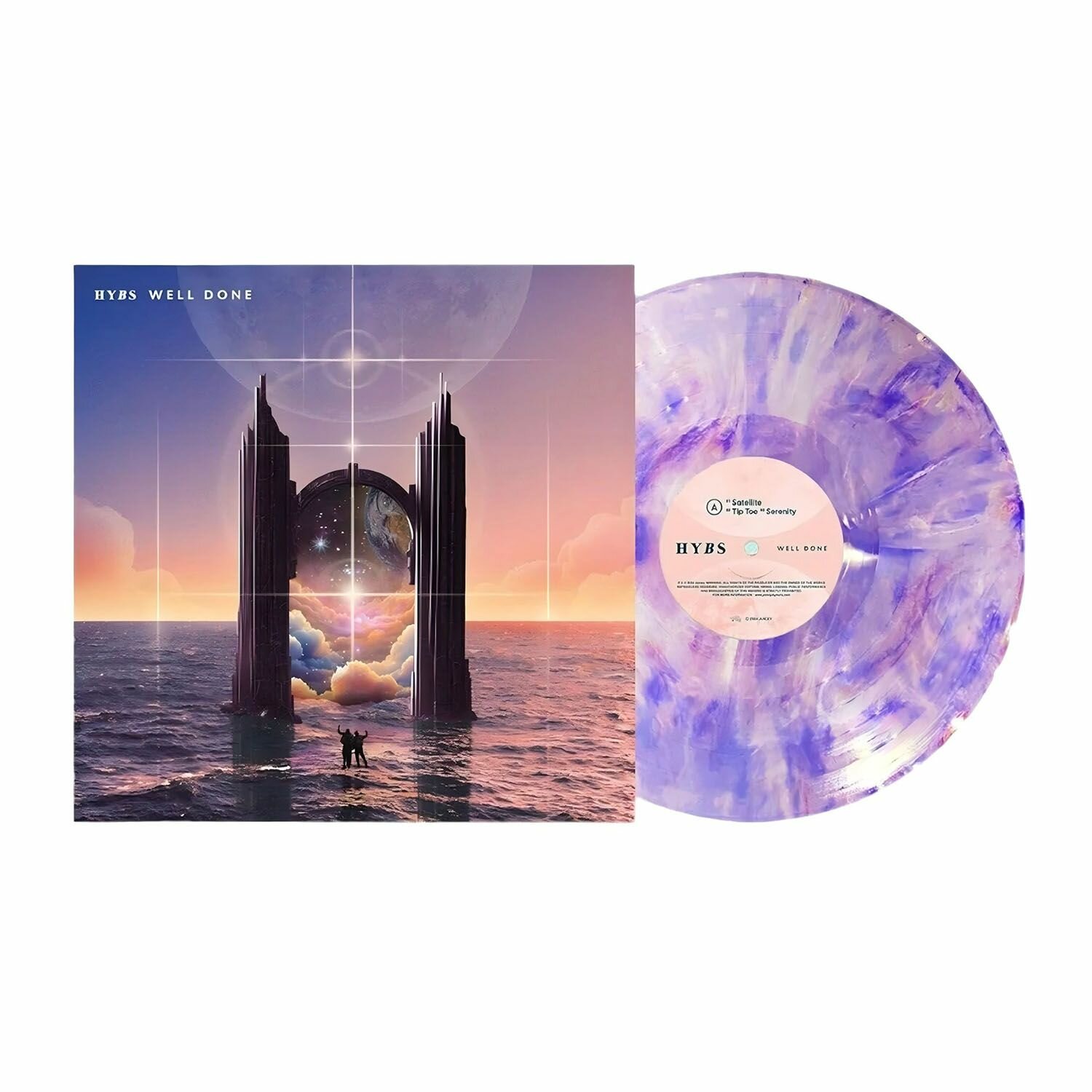 Виниловая пластинка HYBS - Well Done Vinyl, 12", 45 RPM, Album, Stereo, Purple Swirl