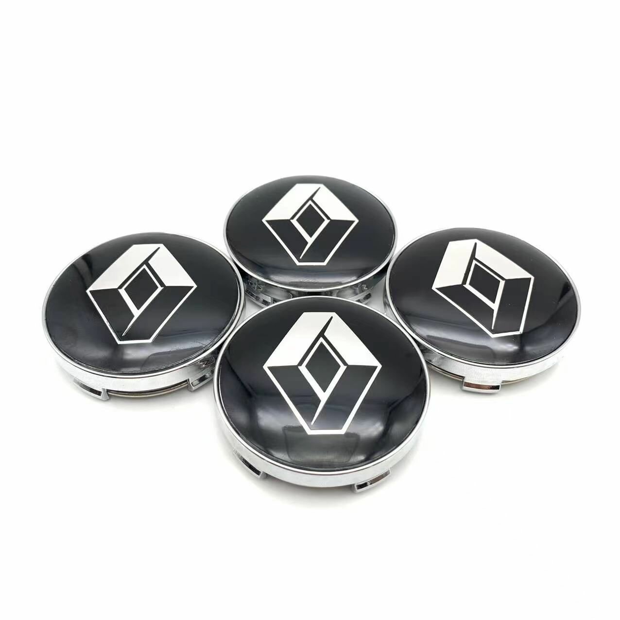 Колпачки заглушки на литые диски Рено/ Рейнольдс / Renault 60/56/10 мм, комплект 4 шт.