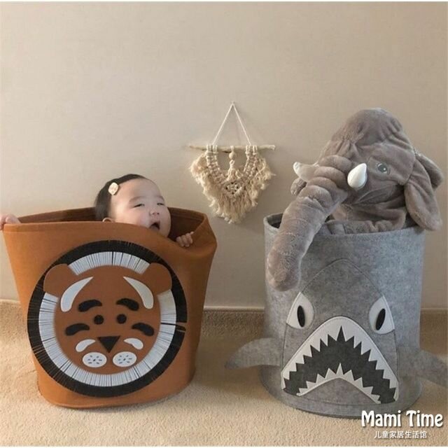 Корзина для хранения игрушек белья, органайзер, мешок, короб, складная корзина с крышкой, 52л164