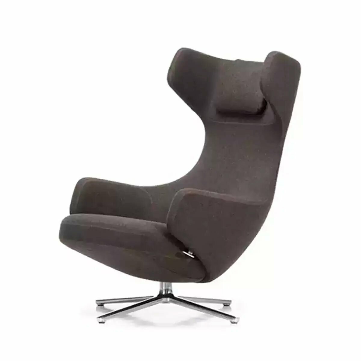 Кресло для отдыха дизайнерское в стиле Grand Repos Chair, выбор цвета при заказе (одно кресло, технологическая ткань типа алькантара)