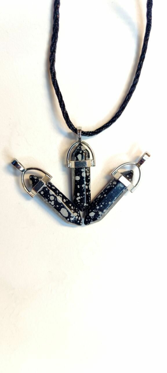 Славянский оберег, комплект украшений, обсидиан