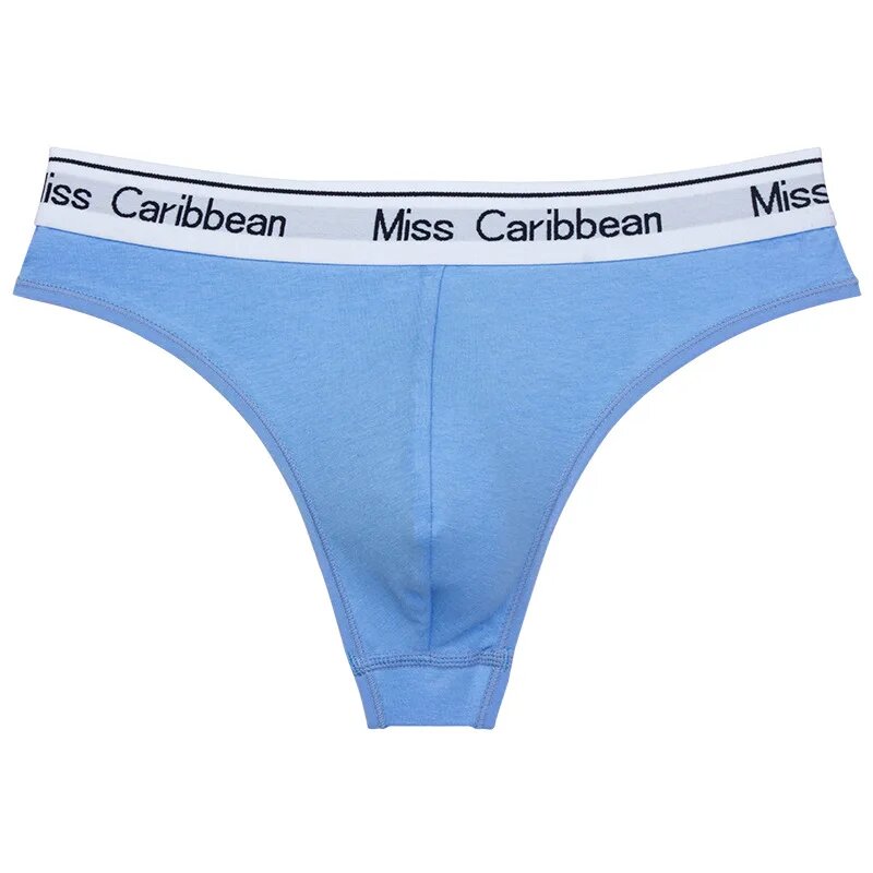 Мужские трусы-стринги Miss Caribbean, голубые, M