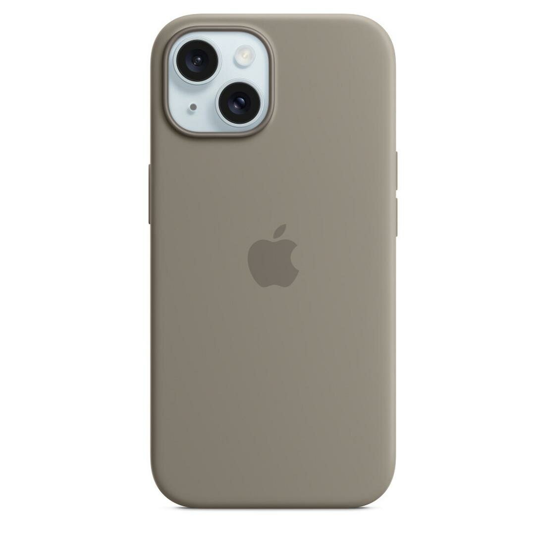 Чехол-накладка Apple для Iphone 15, оригинальный, силиконовый, Clay