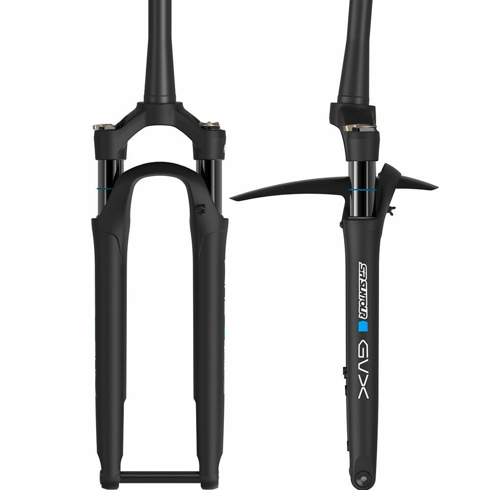 SR SUNTOUR GVX32 EQ, вилка для бездорожья для гравия/дорожного велосипеда 700C, ход 50 мм, ось (15x100 мм)