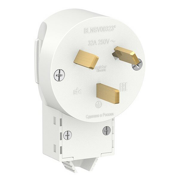 Вилка силовая Schneider Electric Blanca BLNSV003231 2Р+N, 32А, 250В, белый