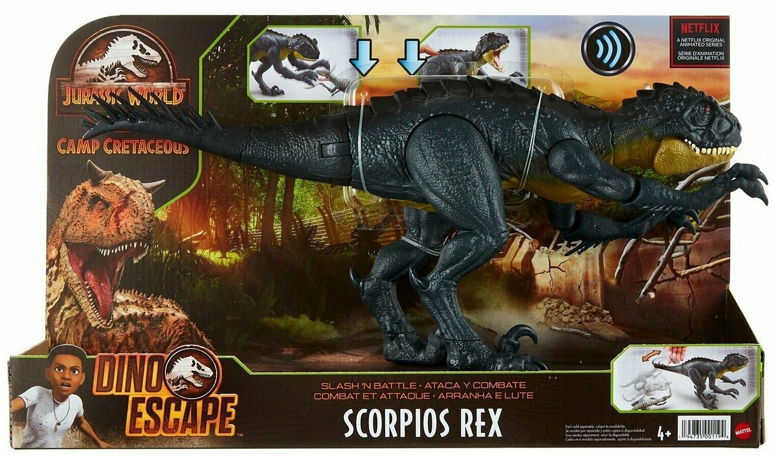Фигурка Jurassic World Хлопающий Скорпиос Рекс HBT41