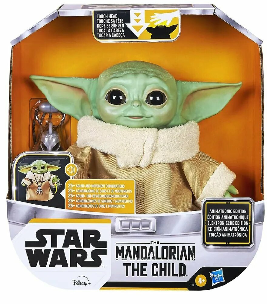 Интерактивная игрушка Малыш Йода 18 см - Star Wars Mandalorian The Child Animatronic F1119-простые знания
