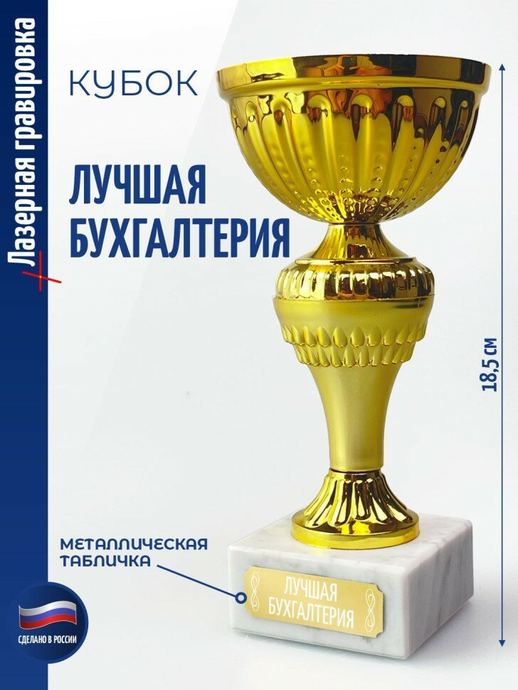 Кубок "Лучшая бухгалтерия" (18,4 см)