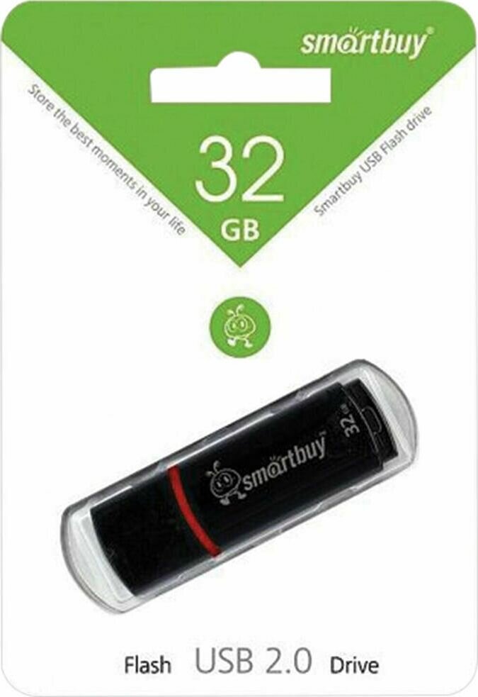 Флешка USB флеш карта (SB32GBCRW-K) 32GB CROWN BLACK
