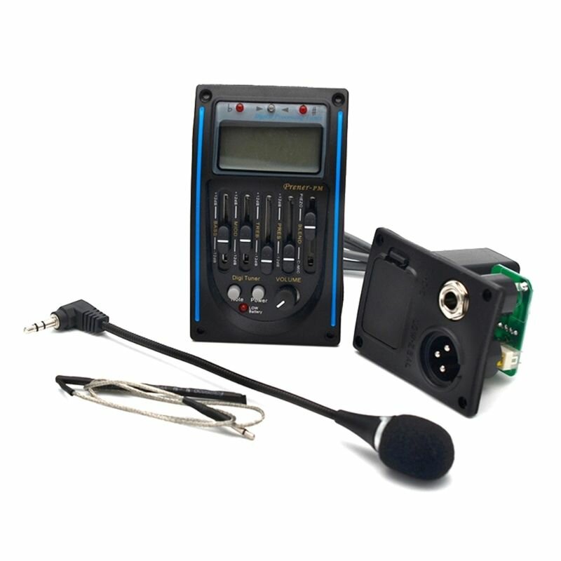 LC-5 5-полосная акустическая гитара, комплект пьезо-звукоснимателей, предусилитель, ЖК-тюнер, эквалайзер, система с микрофоном и дисплеем