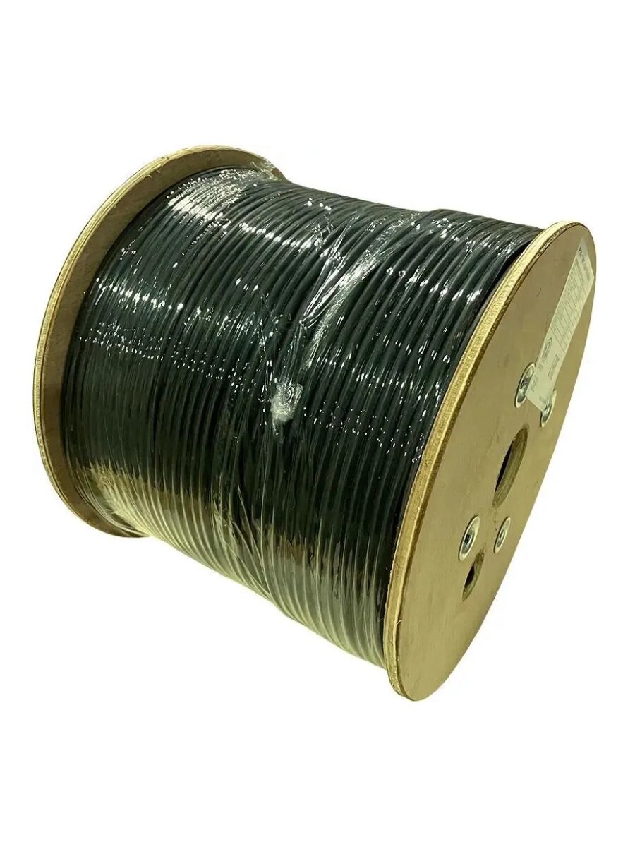 Кабель витая пара U/FTP 5e кат. 4 пары TWT TWT-5EFTP-UNV 24AWG(0.51 мм), медь, (solid), универсальный, LSZH/HDPE, Черный