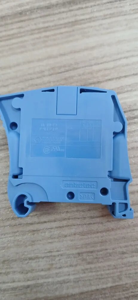 Клемма ZS35-BL винтовая 1SNK516020R0000 синяя 35мм2 125А 1000В ширина 16мм (TE/АВВ)