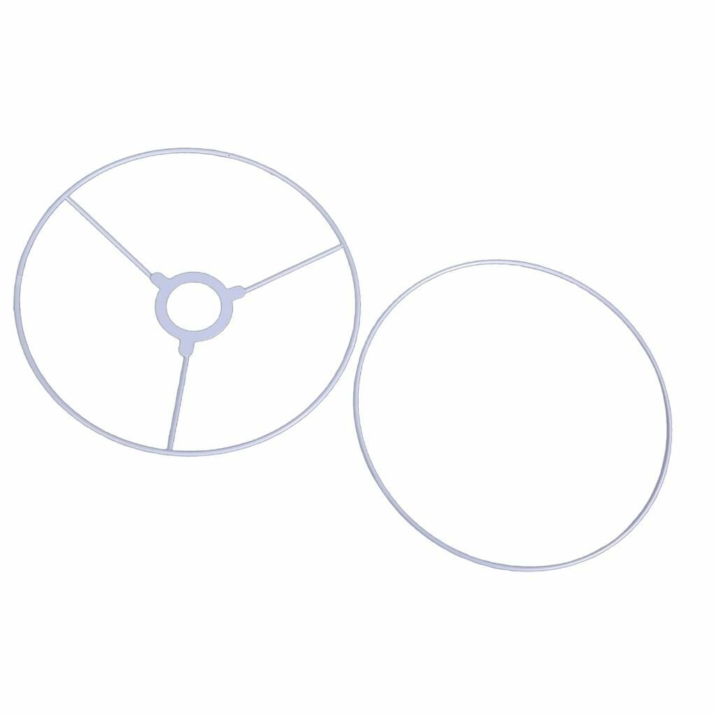 Железный каркас абажура своими руками-диаметр 25 см