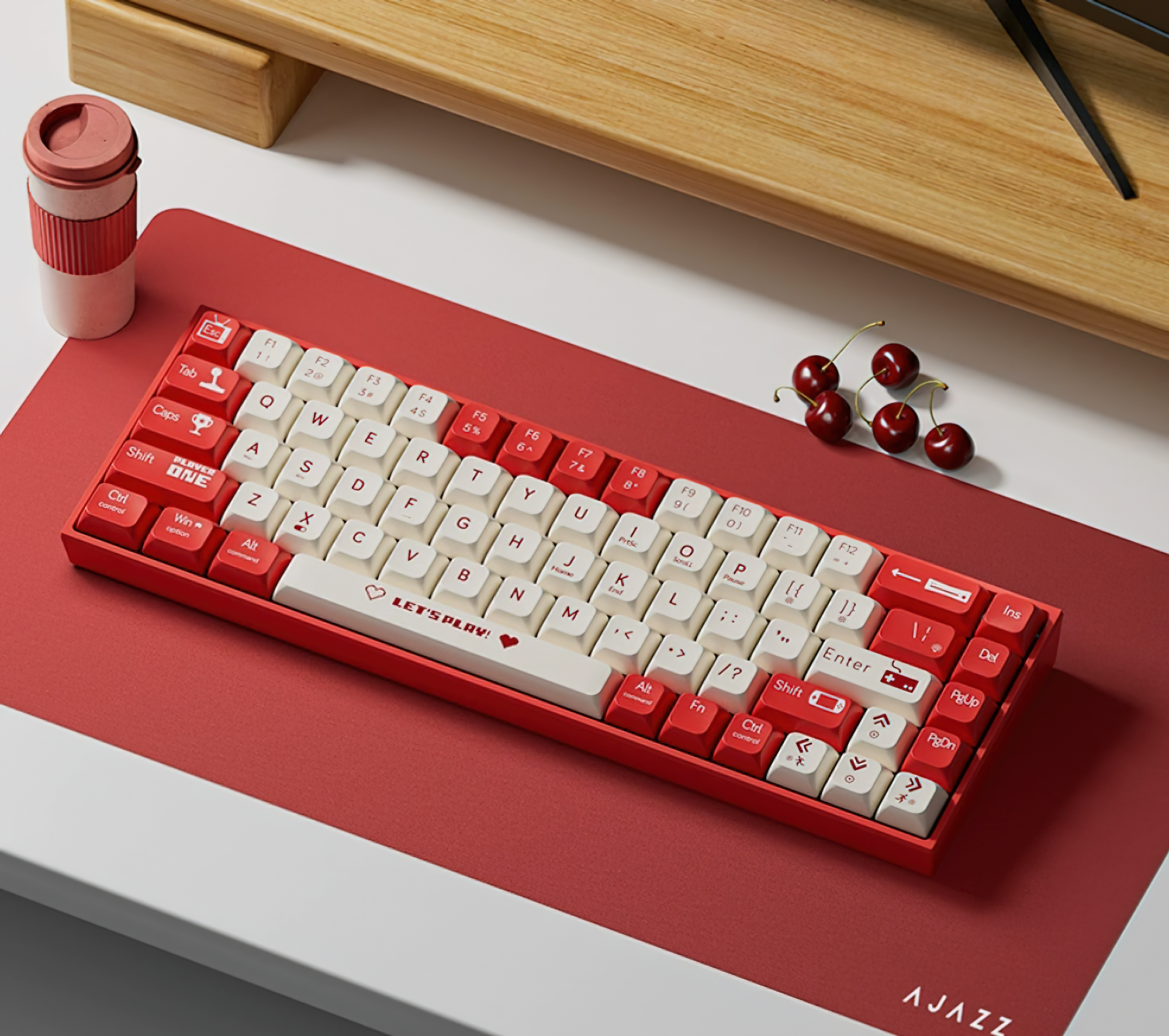 Клавиатура механическая AJAZZ AK680 игровая с подсветкой для компьютера, ноутбука Английская раскладка