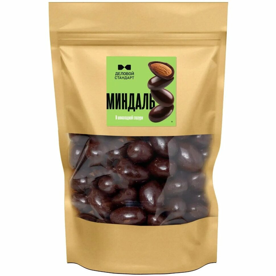 Миндаль в шоколадной глазури Деловой Стандарт 200 г, 2207642