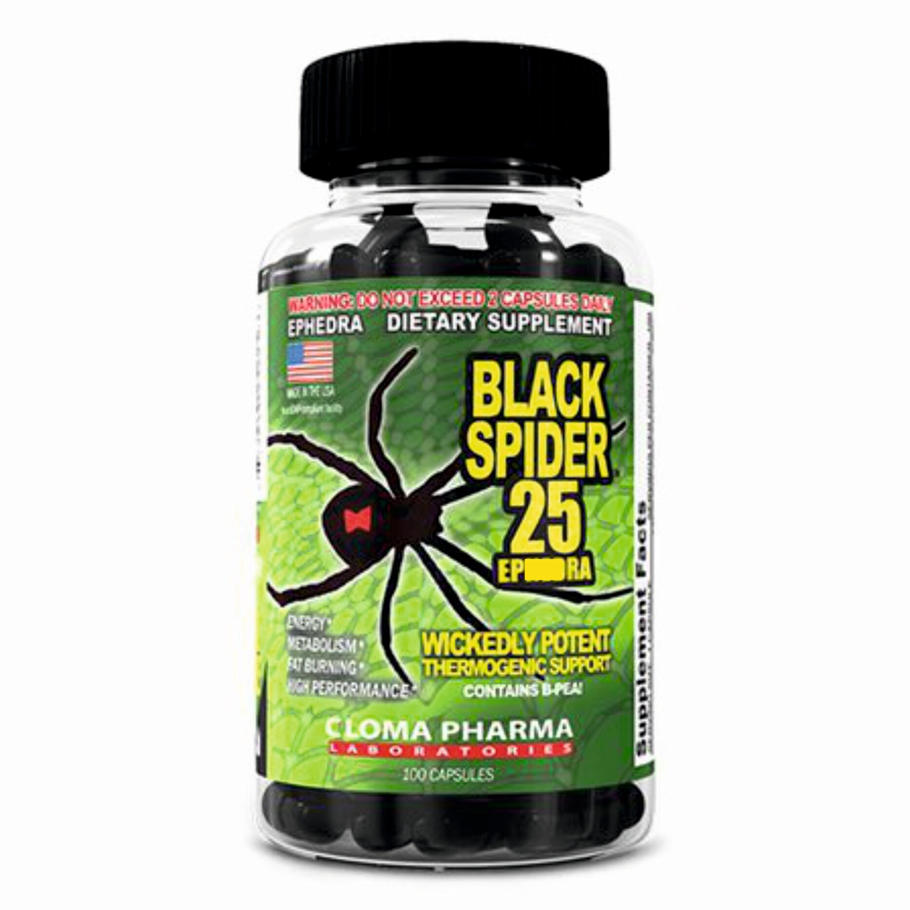 Жиросжигатель Black Spider 100 капсул