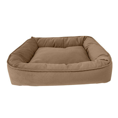 HOMEPET Микровелюр Caramel 50 см х 45 см х 15 см лежак карамель для домашних животных