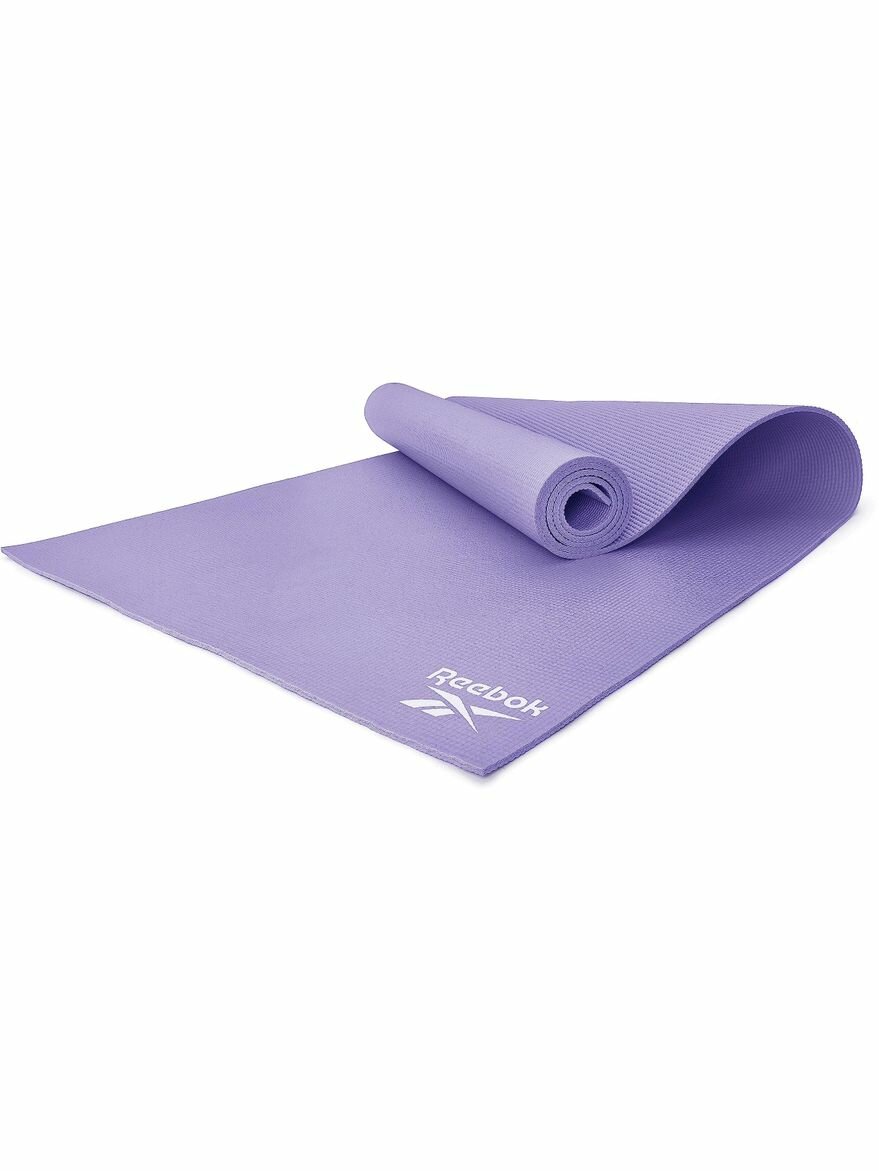 Мат Reebok Double Sided 6mm Yoga Mat - Purple/Grey фиолетовый Унисекс Фитнес 100% ПВХ
