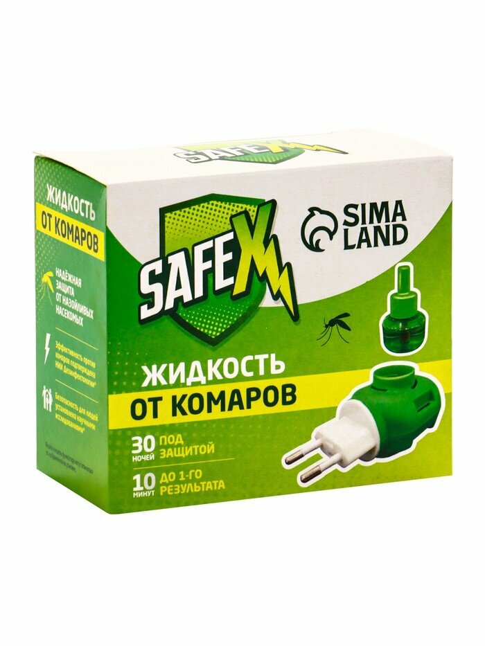 Комплект от комаров SAFEX (фумигатор+жидкость) 2 набора