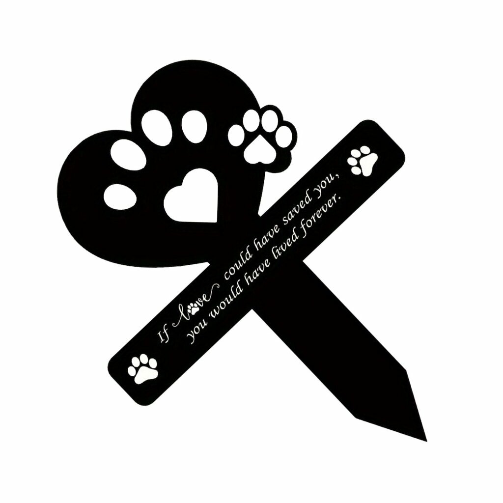 Маркер Могилы Собаки Акриловая Надгробная Плита для Домашних Животных для Могилы Наружные Мемориалы Щенки Кошки Кладбищенская Кость Подарок На День Тяжелой Утраты