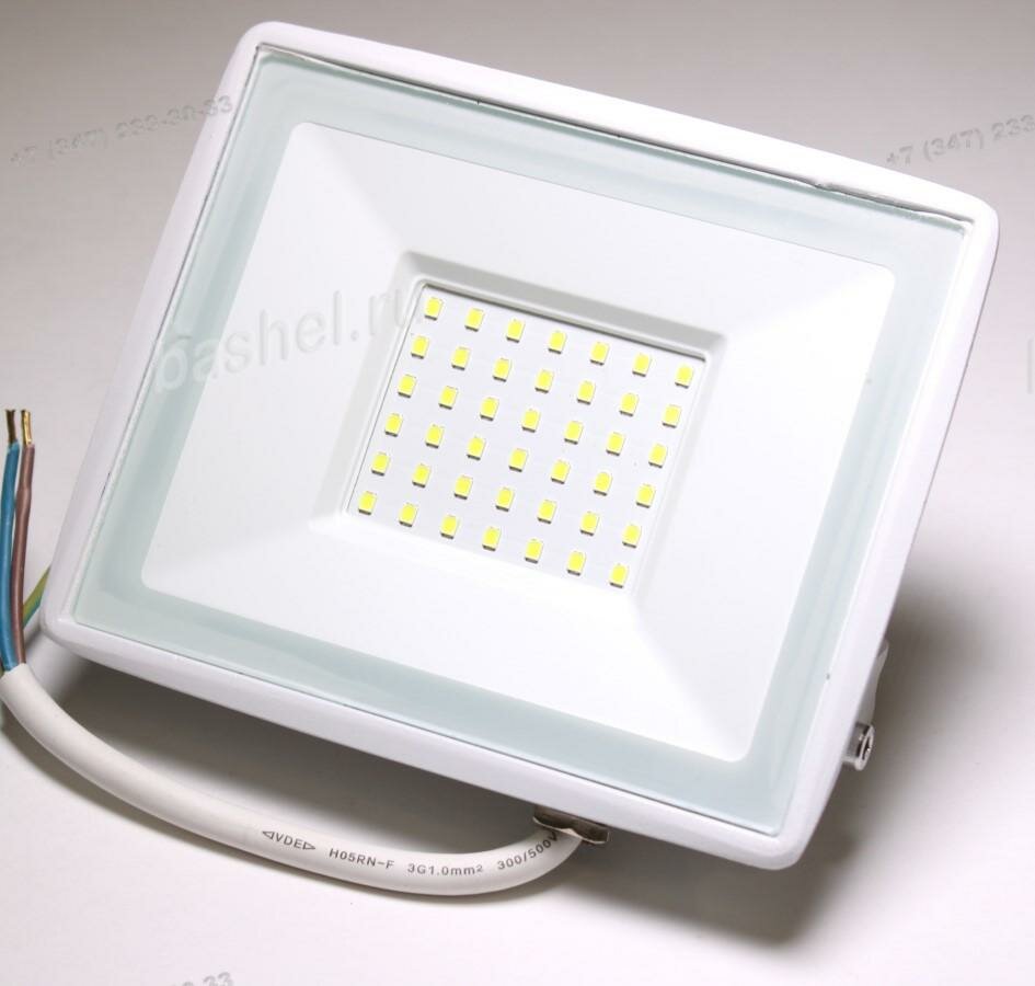 50W 6500К 4000Лм 220VAC IP65 белый LPR-023-W-65K-050, Прожектор светодиодный уличный