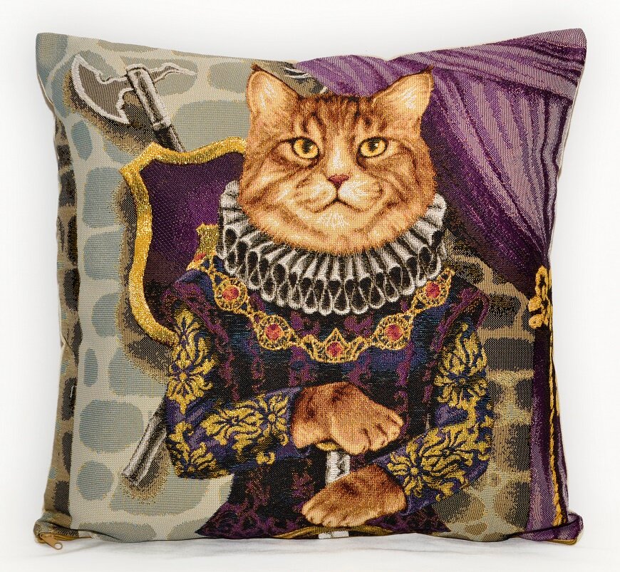 Декоративная гобеленовая наволочка "Аристократ Атос" 45х45 см MIDA VANERI