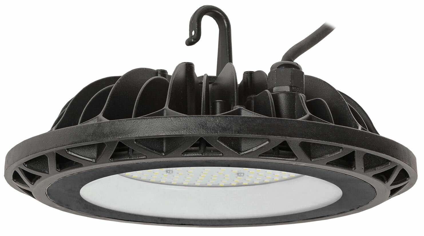 Светильник IEK ДСП 4001, для высоких пролетов промышленный хайбей, мощность 100 Вт, 4000К, IP65, алюминий