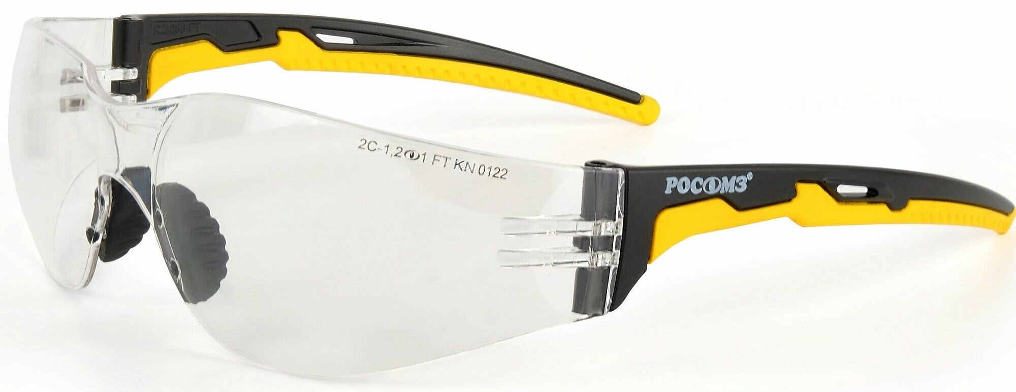 Очки защитные РОСОМЗ открытые, О15 Hammer Active Strong Glass, 2C-1,2 PC, с мягким носоупором