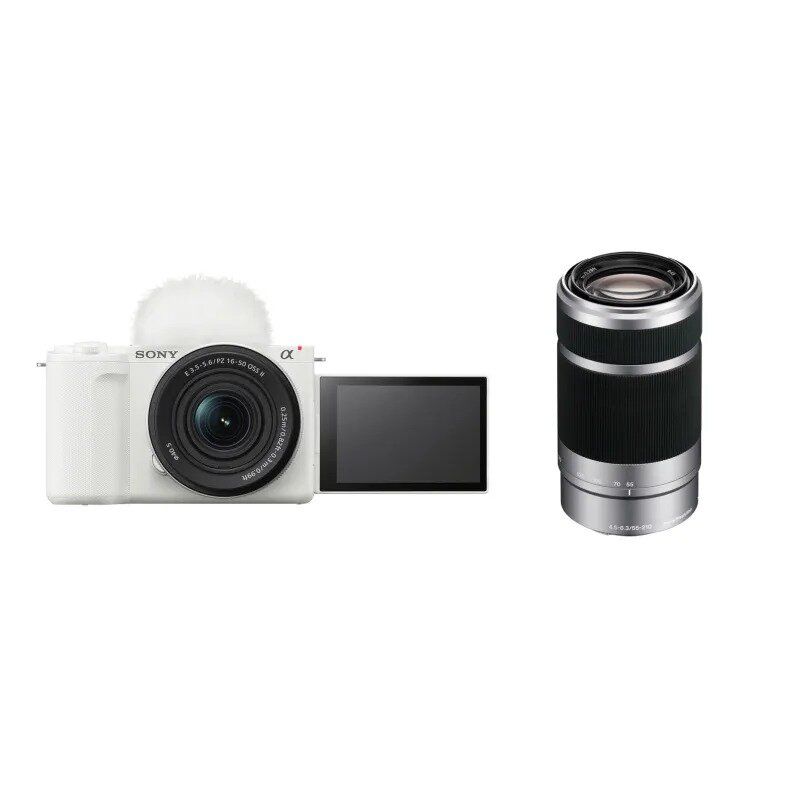 Фотоаппарат Sony ZV-E10 II Kit 16-50mm + 55-210mm, White | Белый