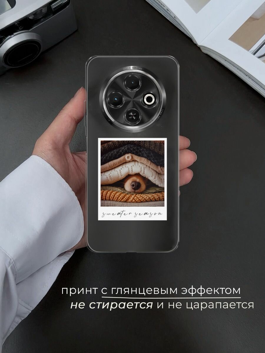 Чехол на Tecno Spark 30C / Текно Спарк 30C с принтом Сезон свитера — фото 1