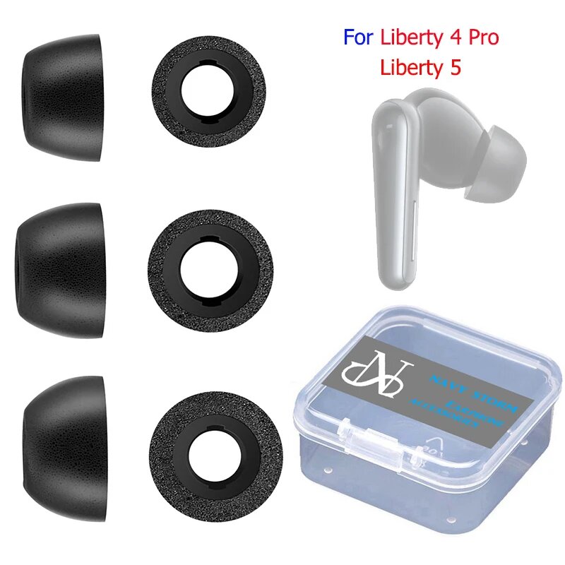 Амбушюры черные для Anker Soundcore Liberty 5/4 Pro, 3 пары