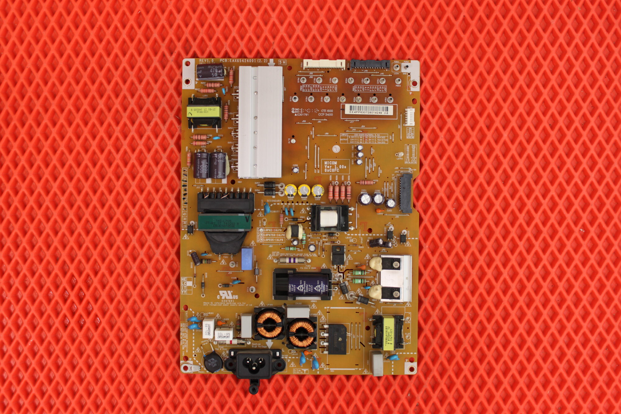 Блок питания (PSU) EAX65424001 (2.2) для телевизора LG 42LB673V в надёжной упаковке